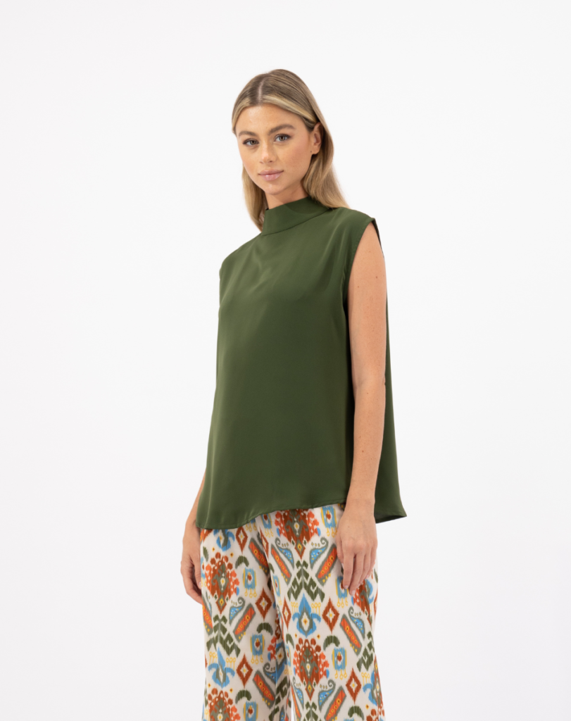 High Neck Inner Blouse – In The Clouds