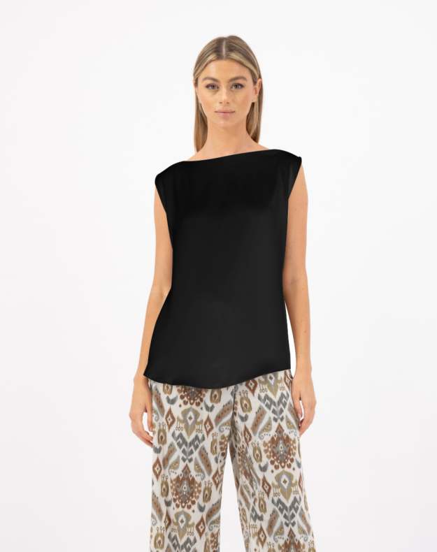 Boat Neck Inner Blouse – In The Clouds